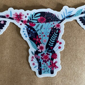 Uterus Sticker, Women's Reproductive Rights Vinyl Sticker, Feminist ...