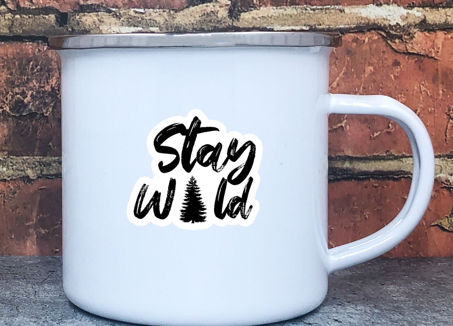 Stay Wild Outdoorsy Sticker Hiking Sticker Laptop Sticker - Etsy