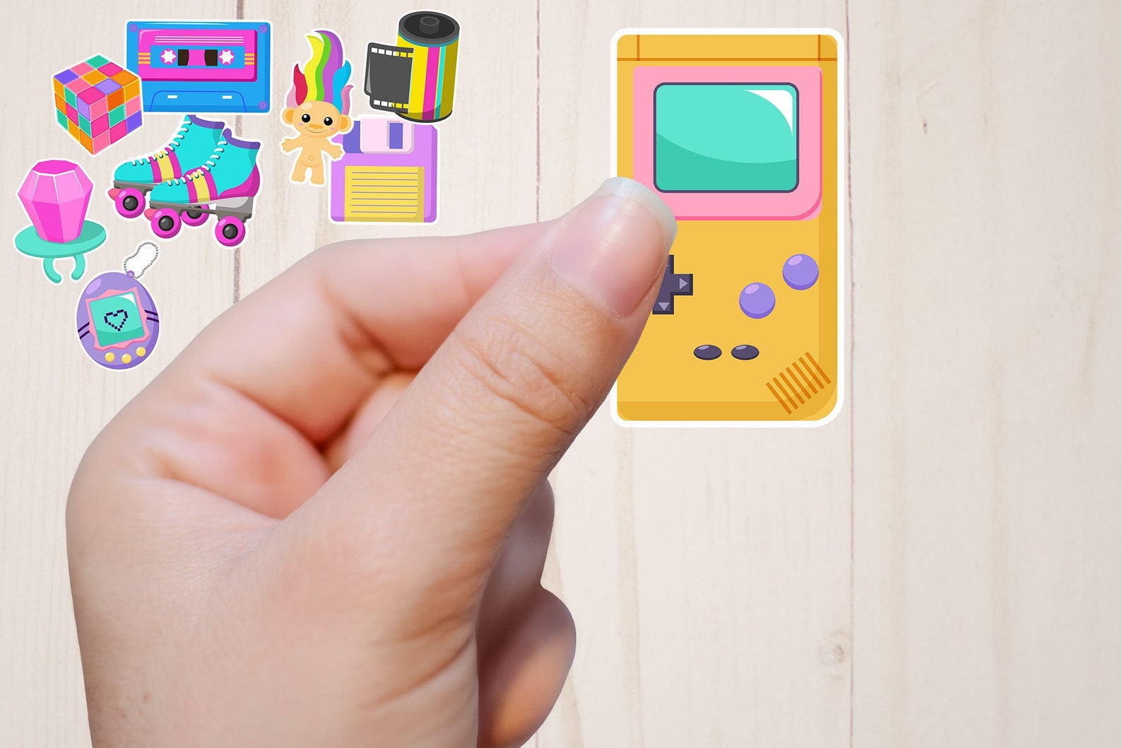 Retro 90s Themed Stickers 90s Party Stickers Stickers for - Etsy