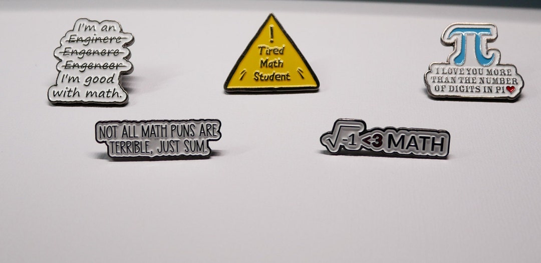Math Pins - Etsy
