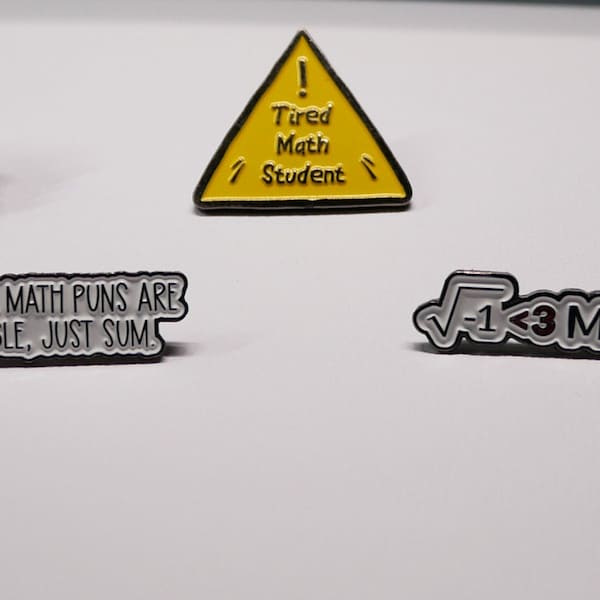 Math Enamel Pin - Etsy