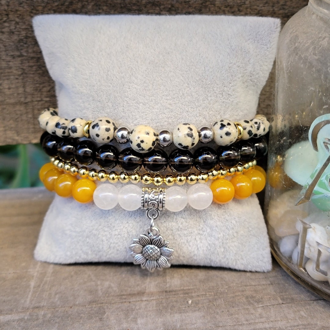 Sunflower Bracelet, Invisible Disability Bracelet, Health and Sunshine ...