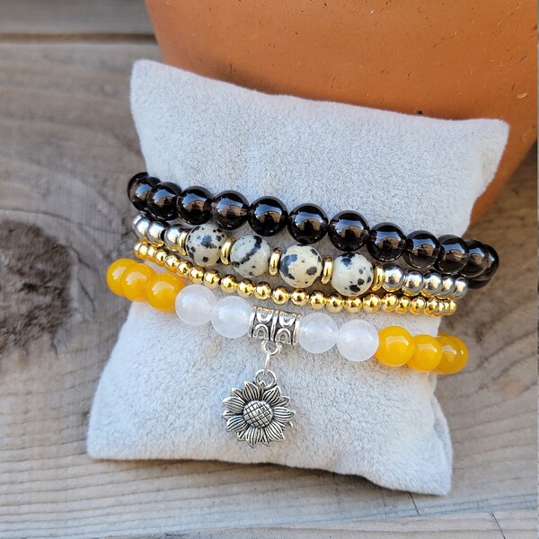 Sunflower Bracelet - Etsy