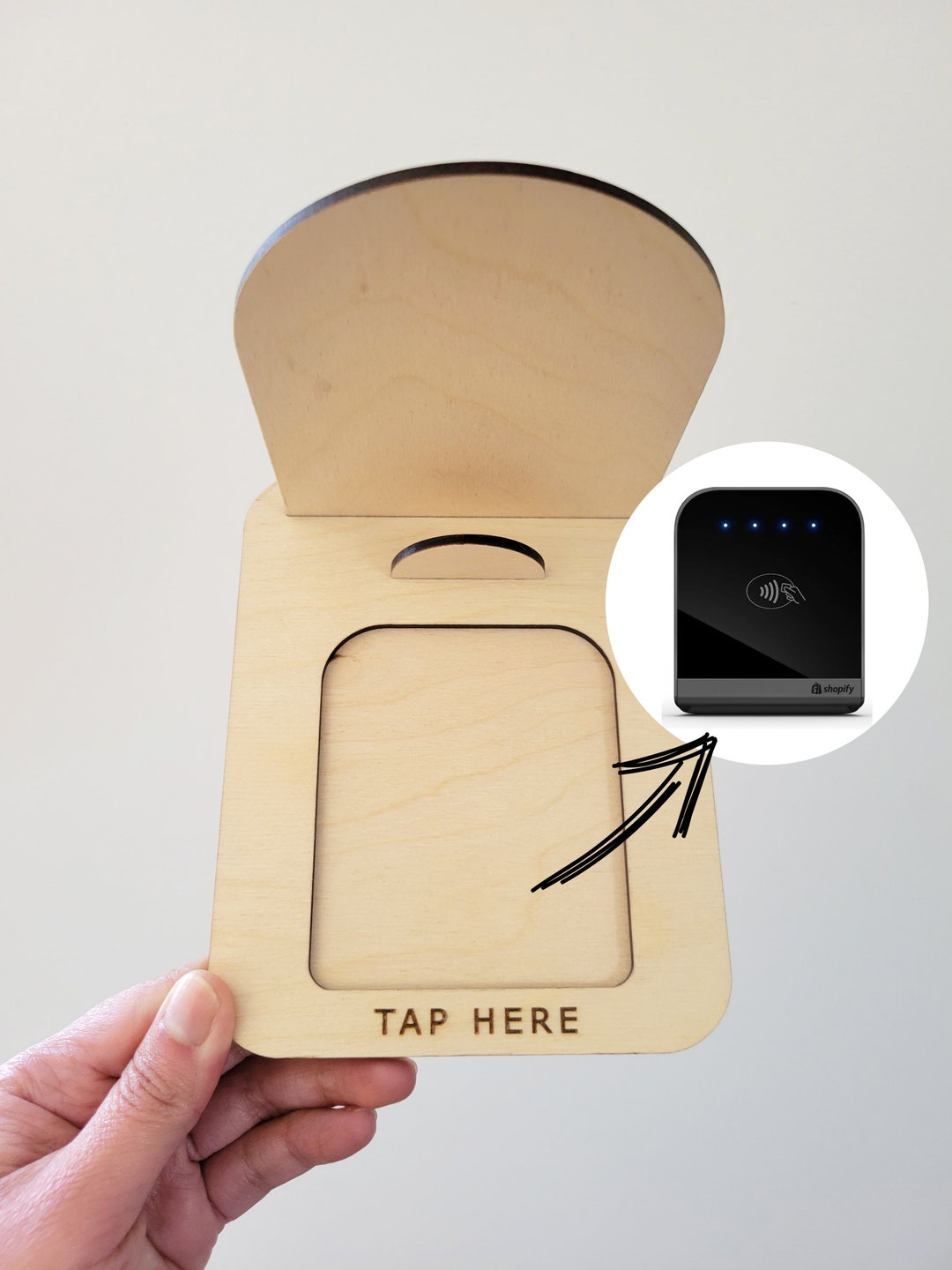 Shopify Tap & Chip Card Reader With Business Card Holder SVG Cut File ...