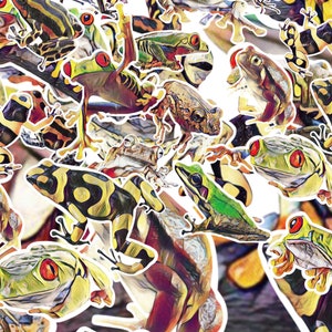 Frog and Toad Digital Stickers, Frog Svg, Toads Png Deco Stickers for ...