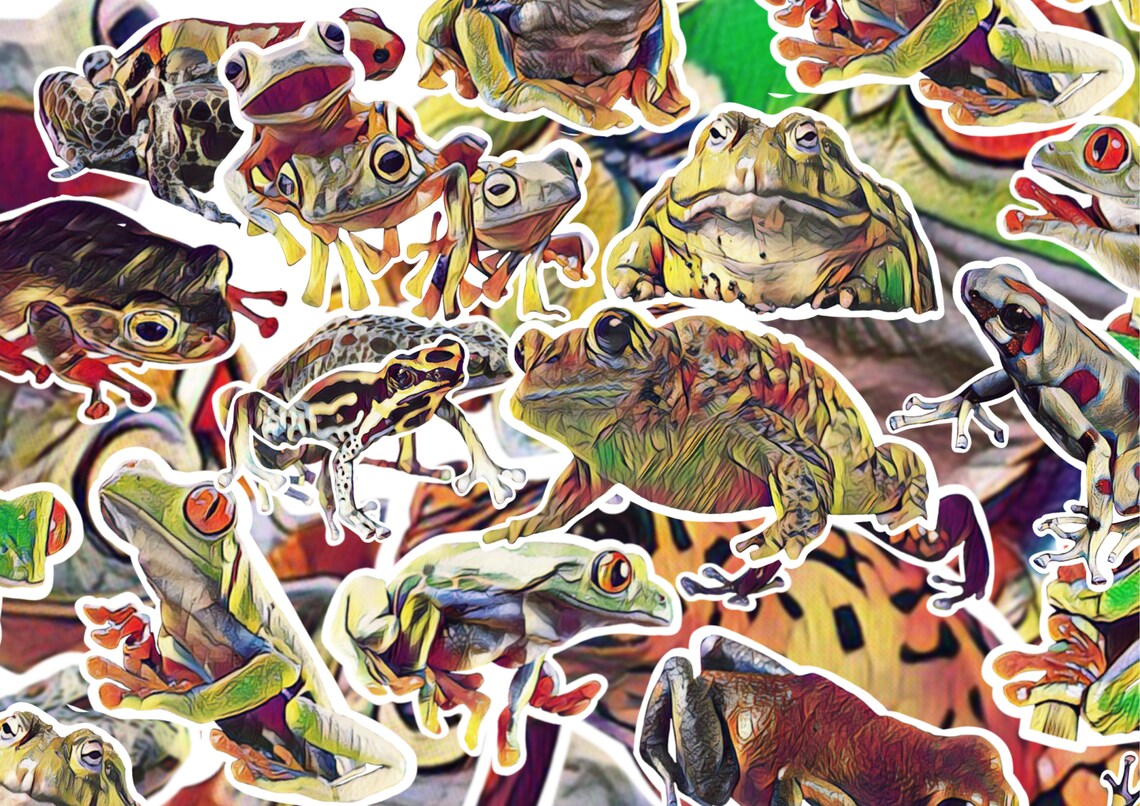 Frog and Toad Digital Stickers Frog Svg Toads Png Deco - Etsy