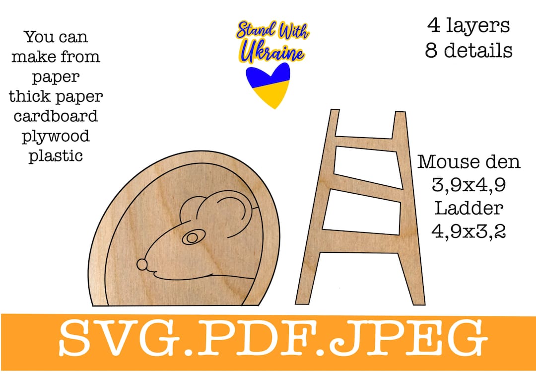 Mouse House Svg, Mouse Hole Layered Svg, Wall Decor for Playroom Kids ...