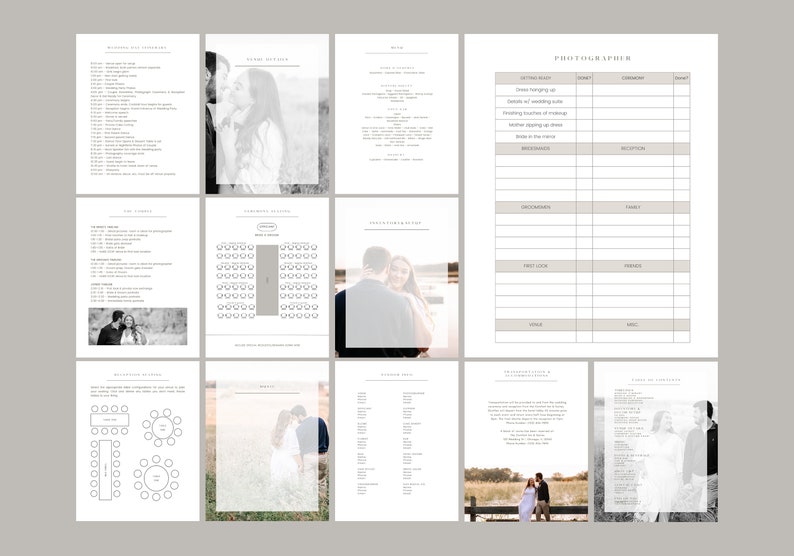 Wedding Day Binder Digital Files - Etsy