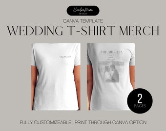 Wedding T-shirt Merch Design - Etsy