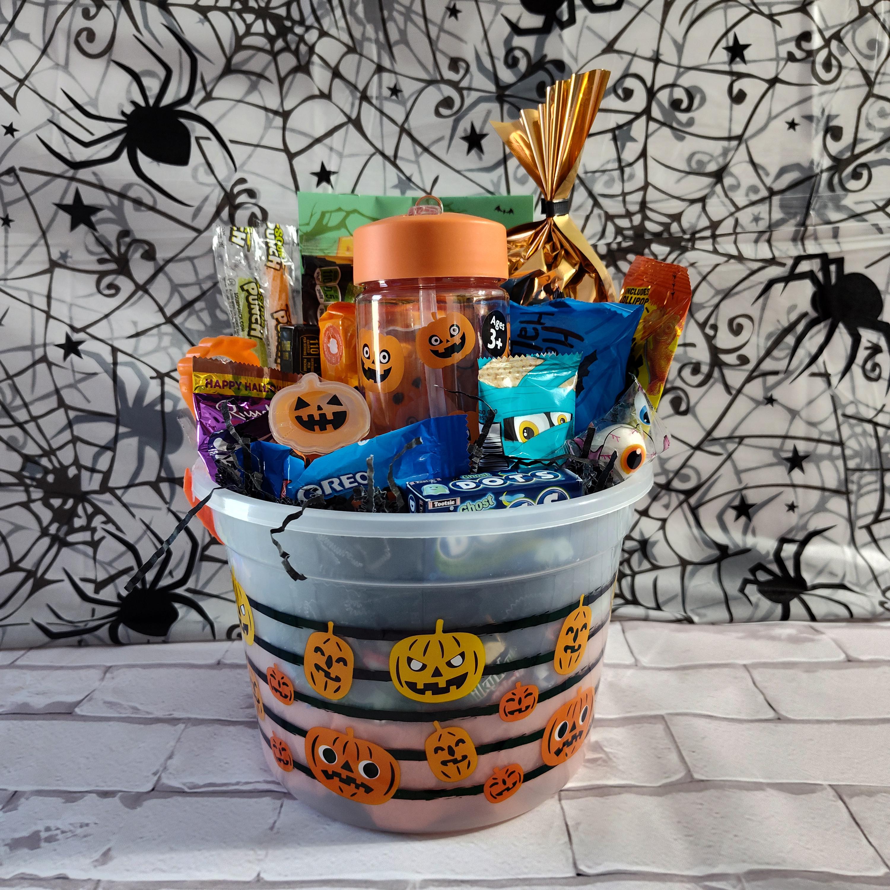 Kids Halloween Prefilled Candy Bucket, Trick or Treat Box, Halloween ...