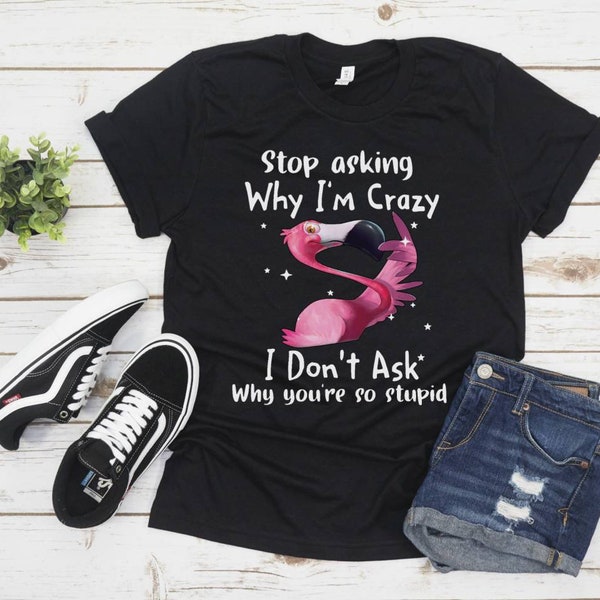 Stop Asking Why Im Crazy I Dont Ask Why Youre so Stupid - Etsy