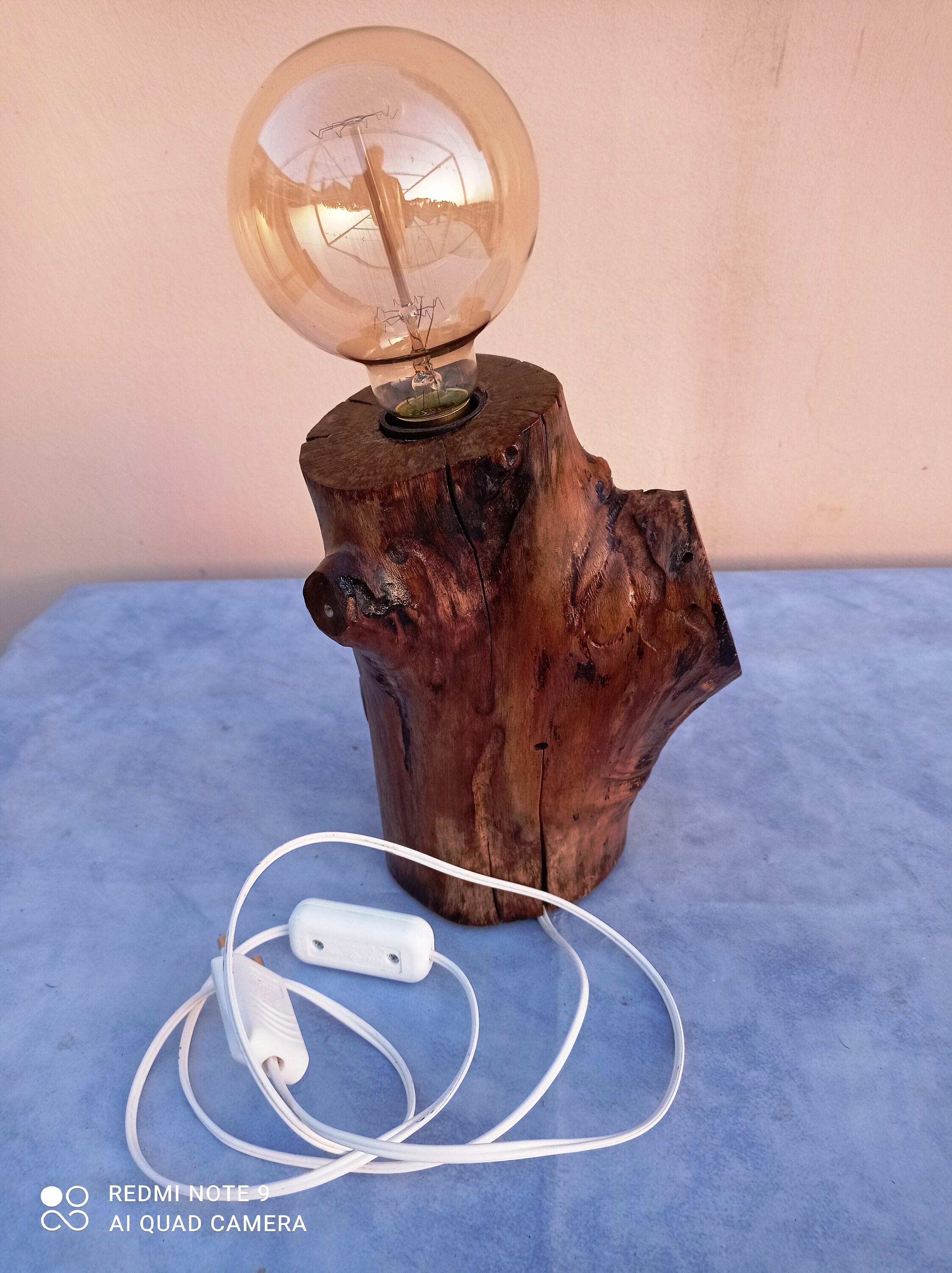 Unique Handmade Wooden Lamp Table Lamp Walnut Wood Lamp - Etsy UK