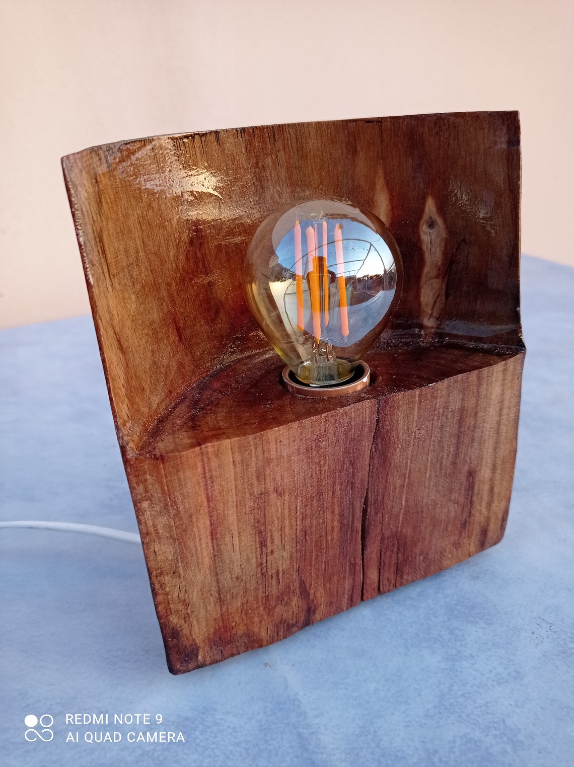 Unique Handmade Wooden Lamp Stand Table Lamp Walnut Wood Lamp - Etsy ...