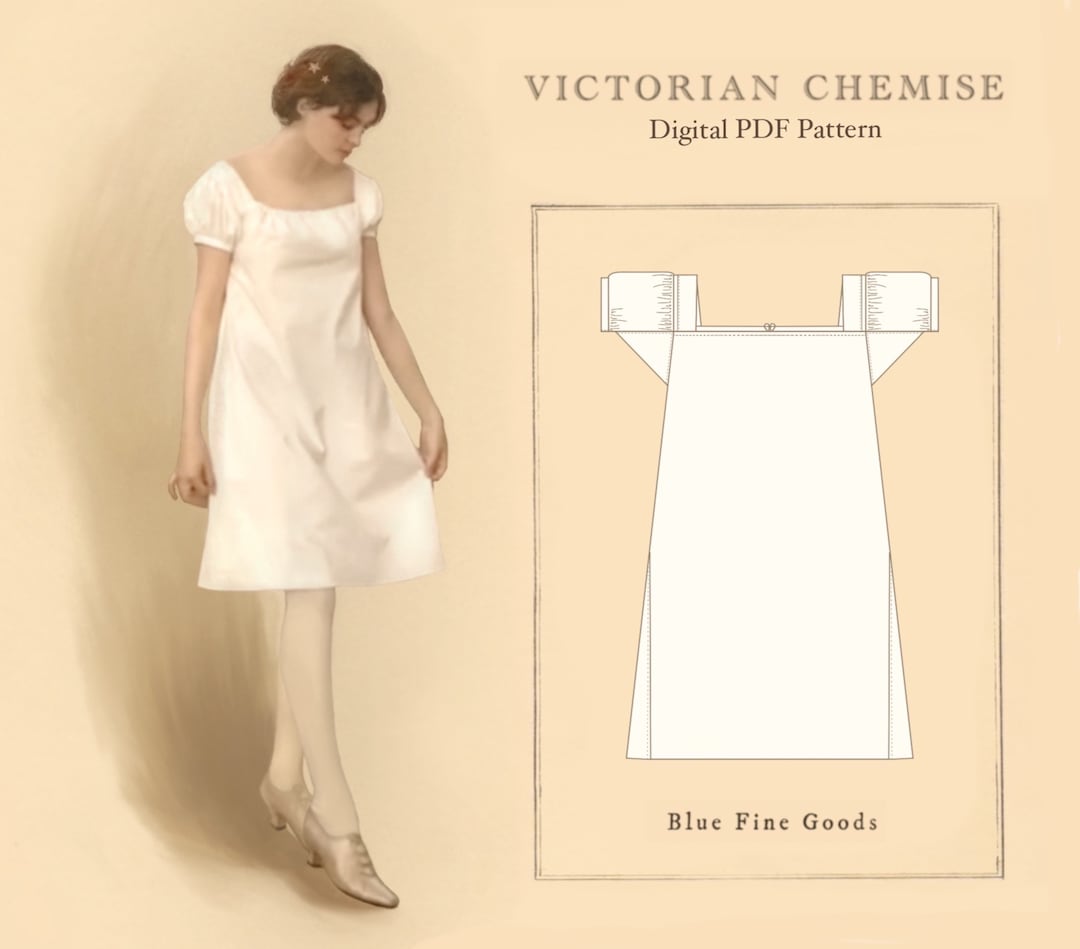 Victorian Chemise Digital PDF Pattern: Bust Sizes 28-62 Inches - Etsy