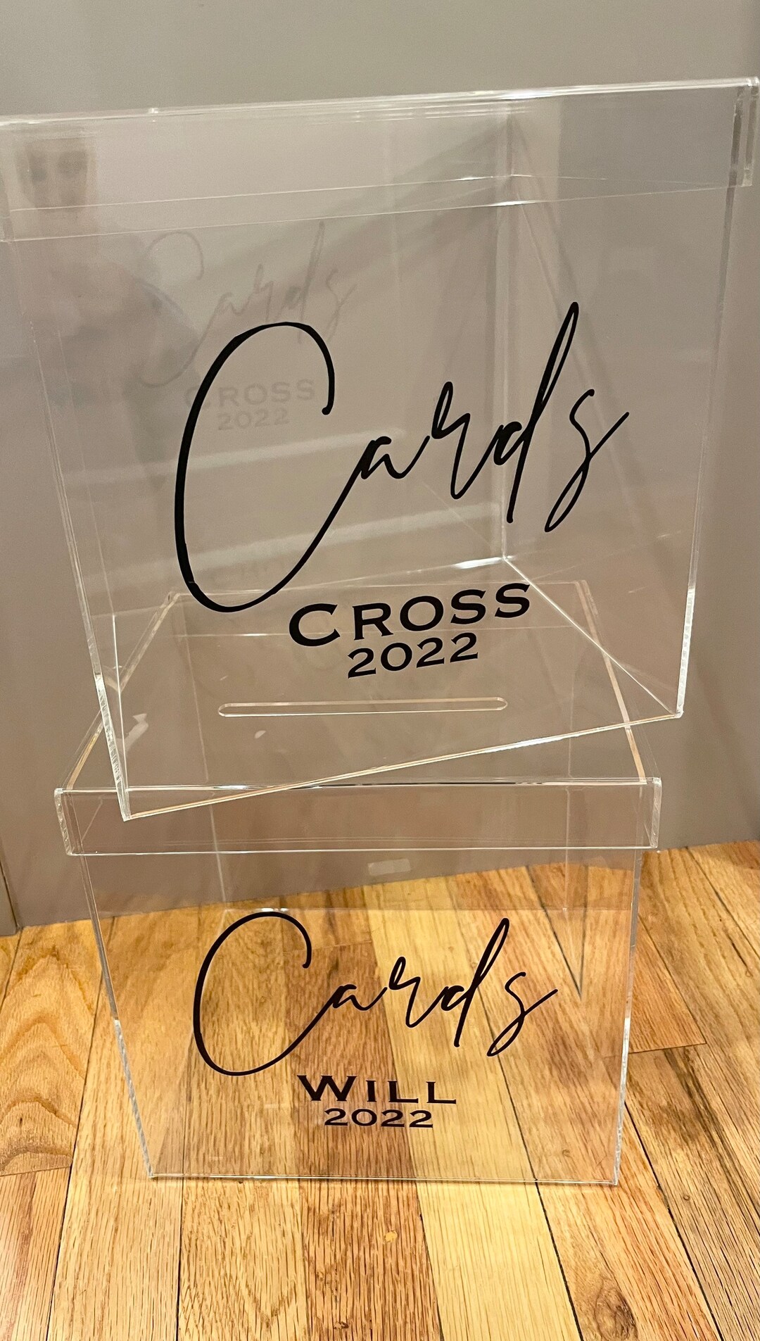 Clear Acrylic Wedding Post Box, Wedding Cards Box, Party Cards Box ...