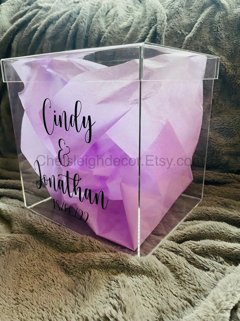 Clear Acrylic Wedding Post Box Wedding Cards Box Party Cards - Etsy