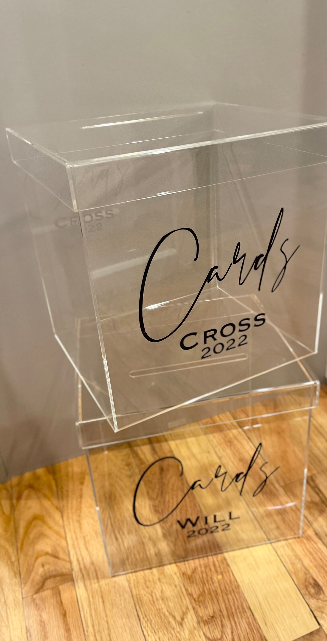 Clear Acrylic Wedding Post Box Wedding Cards Box Party Cards | Etsy