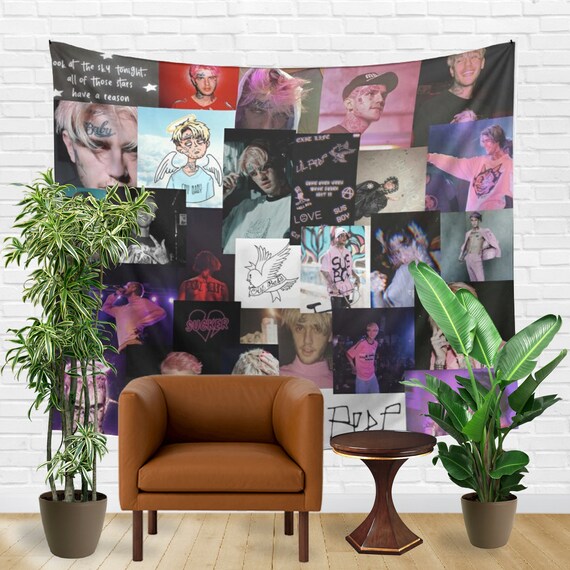 Lil Peep Collage Tapestry Wall TapestryWall Tapestry | Etsy