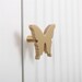 Brass Drawer Pulls Modern Butterfly Wardrobe Handles Cupboard Kitchen ...