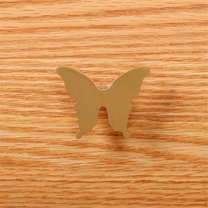 Brass Drawer Pulls Modern Butterfly Wardrobe Handles Cupboard Kitchen ...