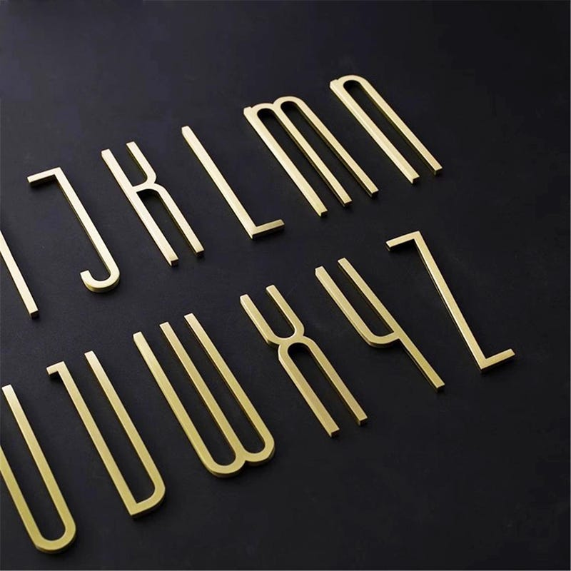 Brass Letter Signage - Etsy