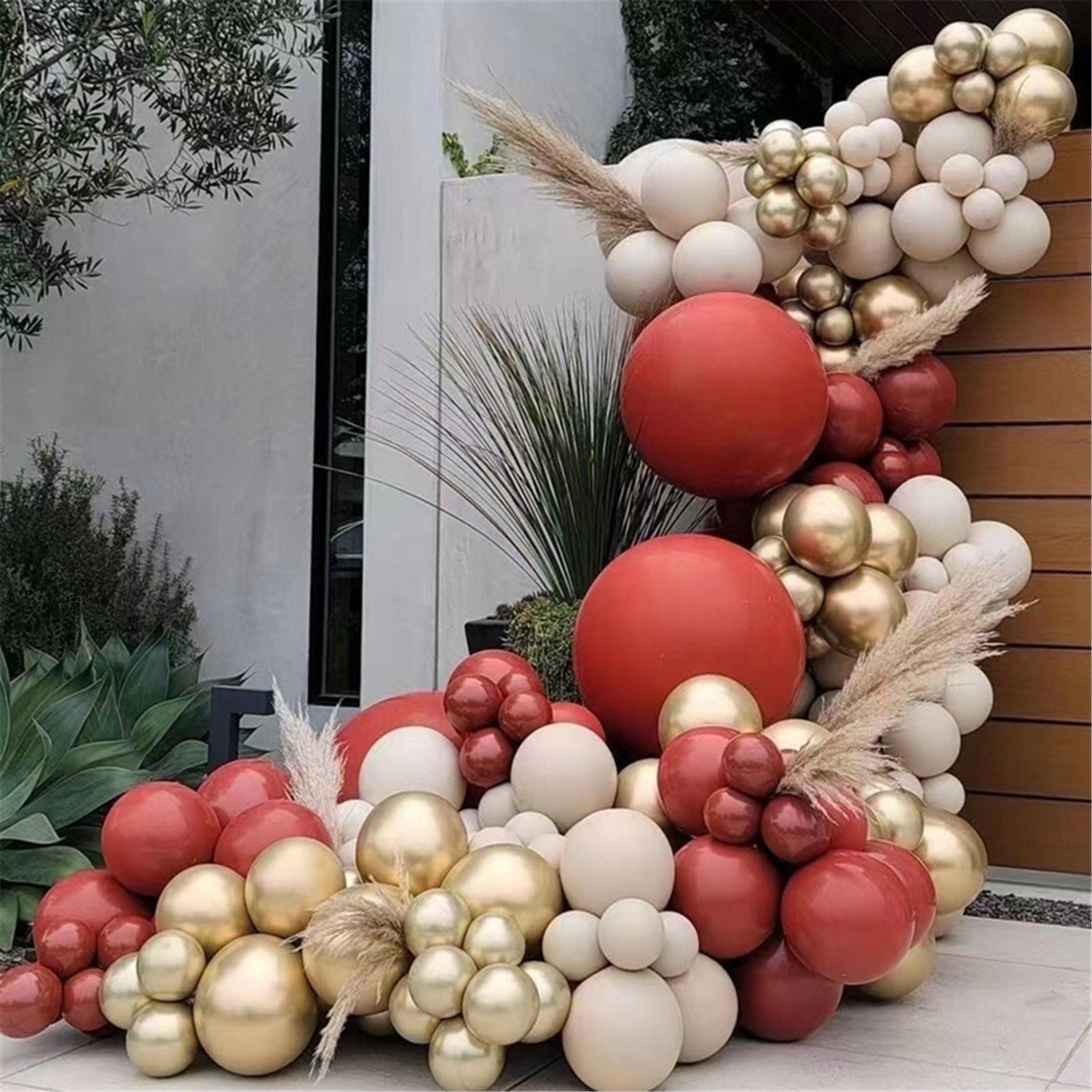 Balloon Arch Kit Red and Gold - Etsy