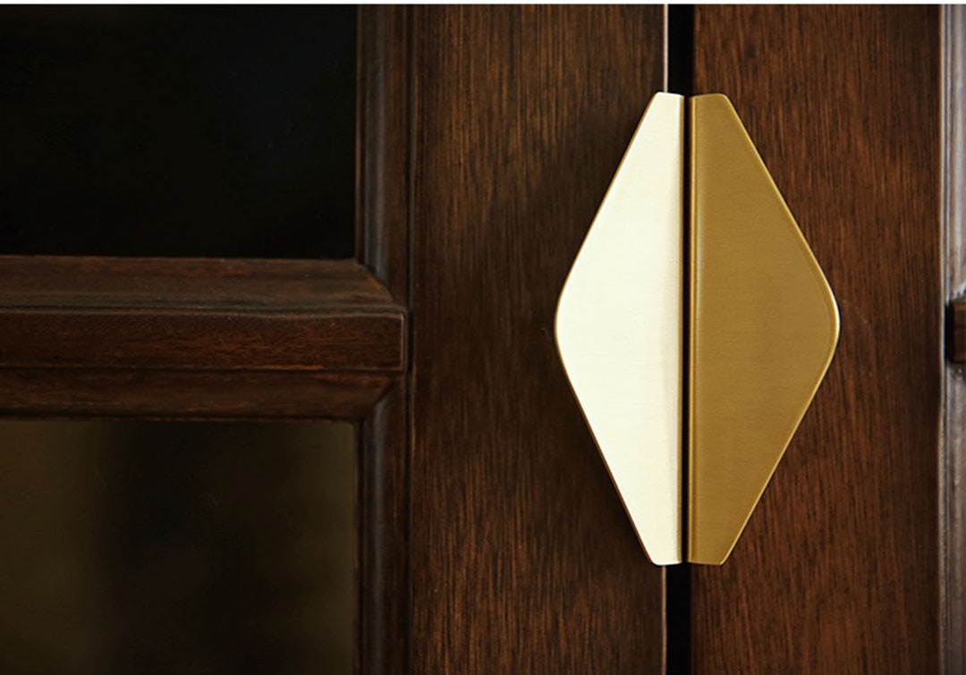 Brass Drawer Pulls Modern Drawer Handles Cupboard Kitchen Cabinet ...
