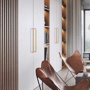 Brass Drawer Pulls Curved Arch Drawer Handles Cupboard Kitchen Cabinet ...