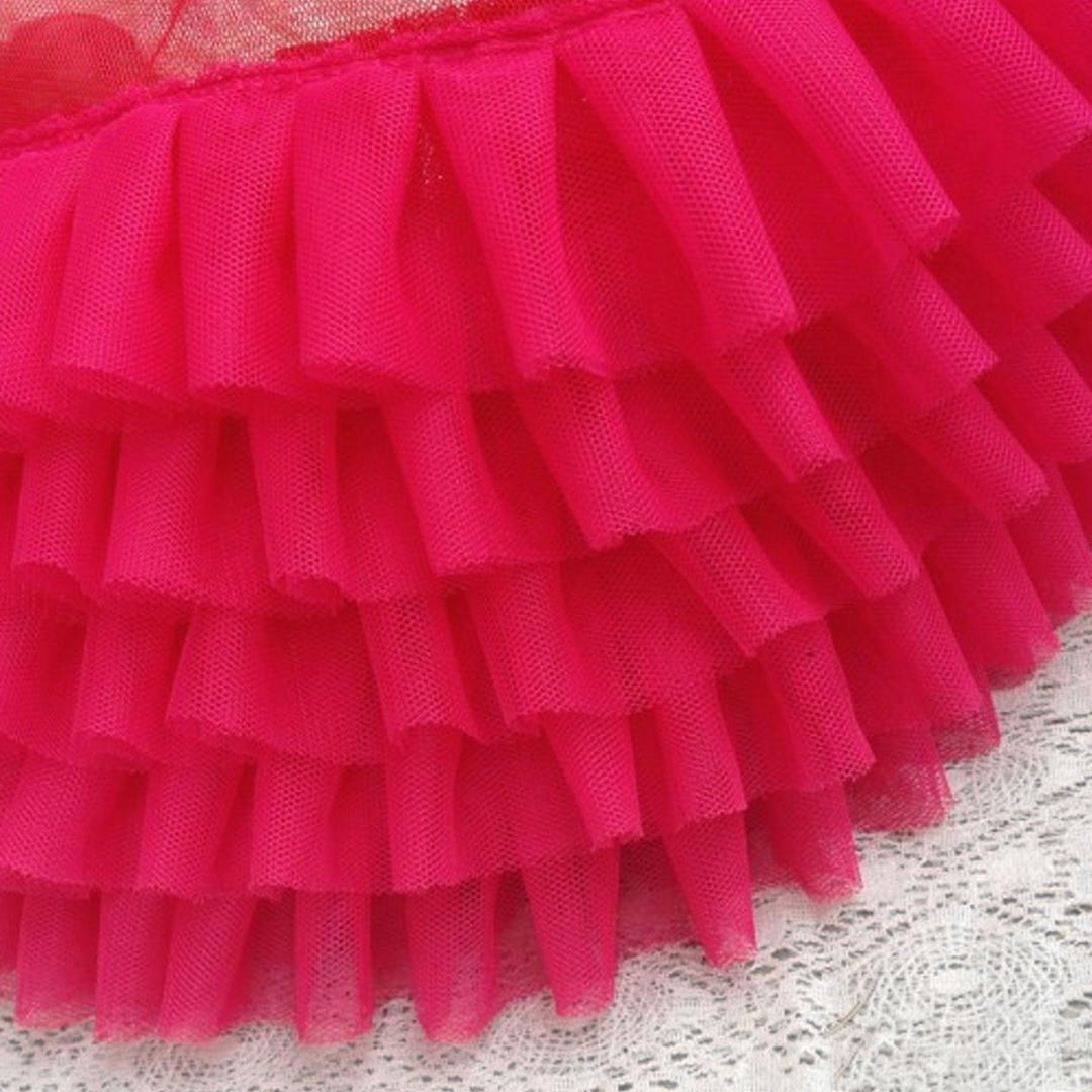 Pleated Lace Trim: 5-layer Folded Fringe, 17cm Width - Etsy