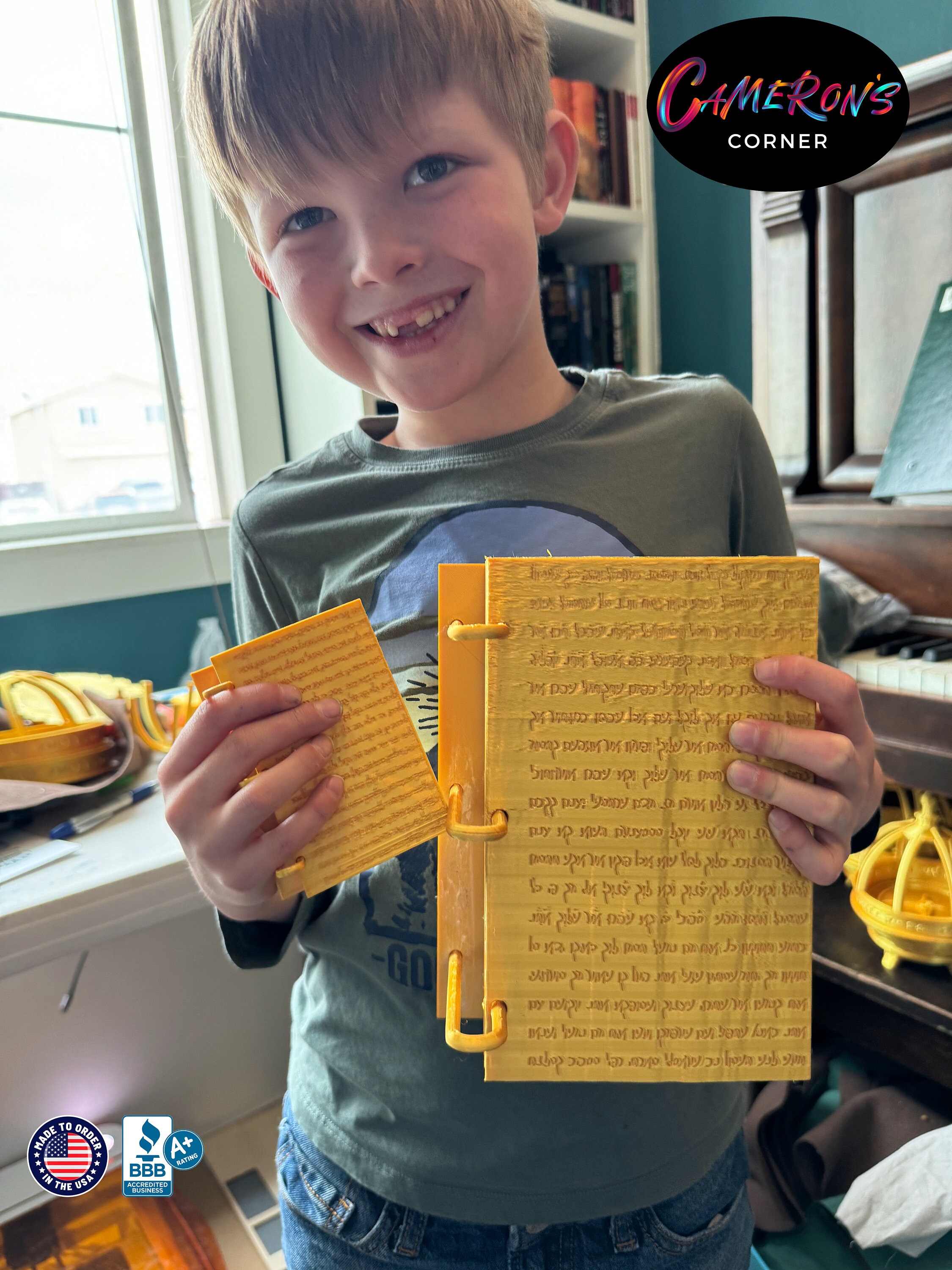 Book of Mormon Golden Plates Model, 3D Printed, Small or Large, 3rd ...