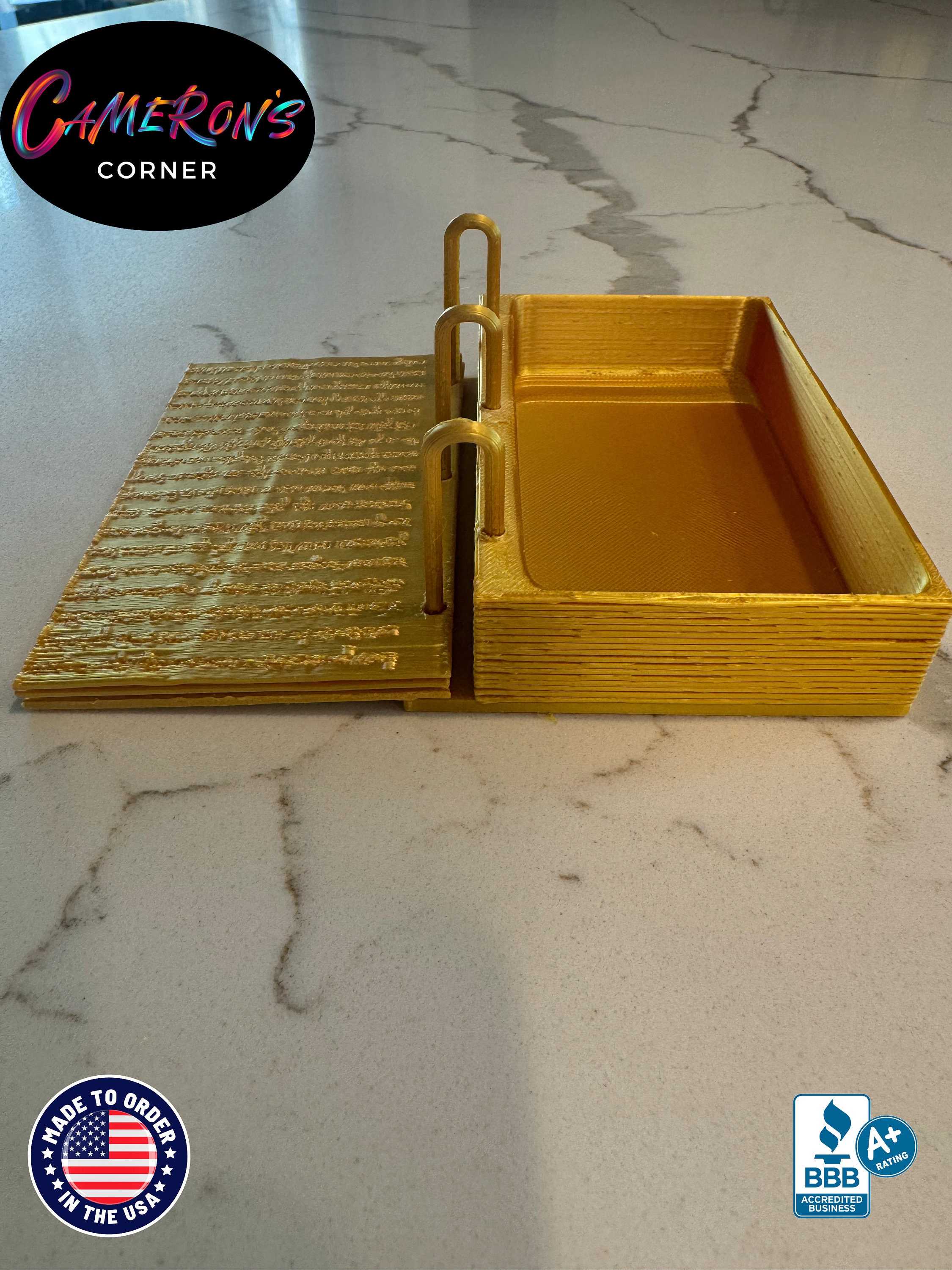 Book of Mormon Golden Plates Model, 3D Printed, Small or Large, 3rd ...