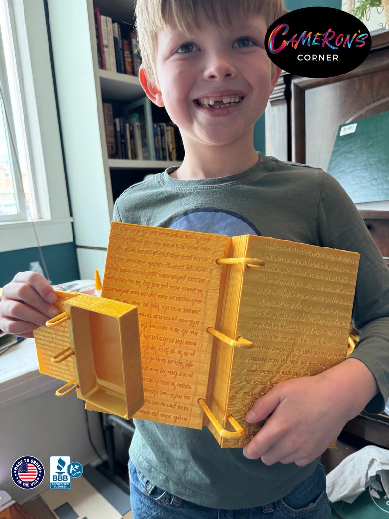 Book of Mormon Golden Plates Model, 3D Printed, Small or Large, 3rd ...
