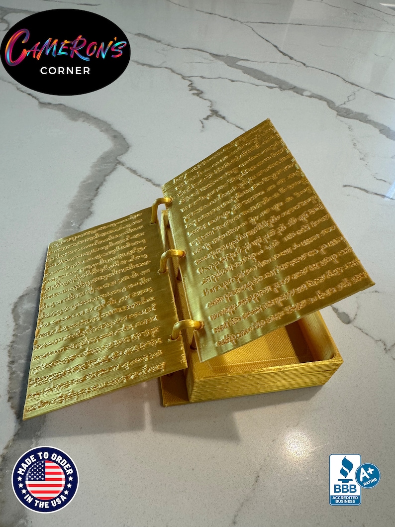 Book of Mormon Golden Plates Model, 3D Printed, Small or Large, 3rd ...