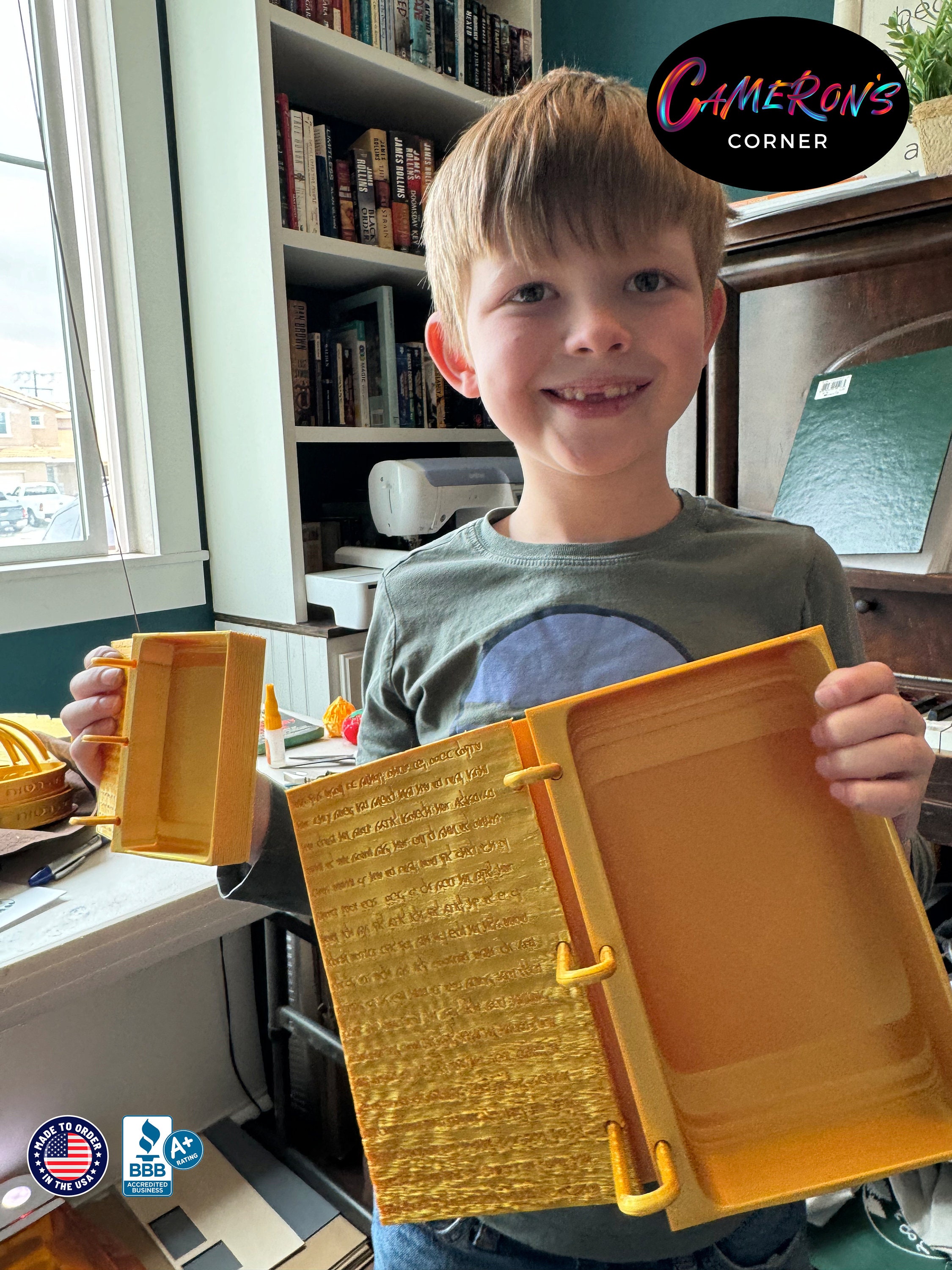 Book of Mormon Golden Plates Model, 3D Printed, Small or Large, 3rd ...