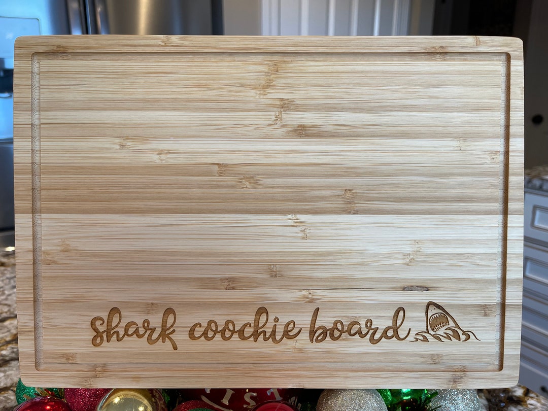 Shark Coochie Board (larger 13x9), Cutting Board, Cheese Board ...
