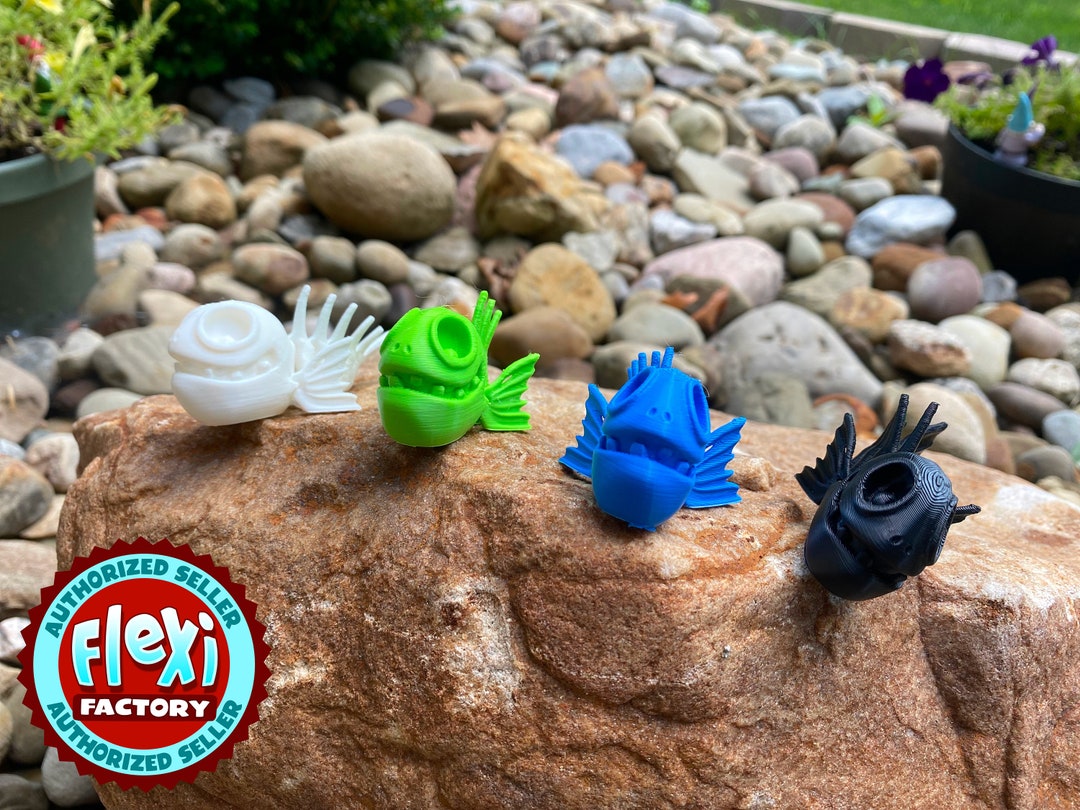 Skeleton Fish 3d Printed Articulated Figurine,pla, STEM, Desktop Toy - Etsy