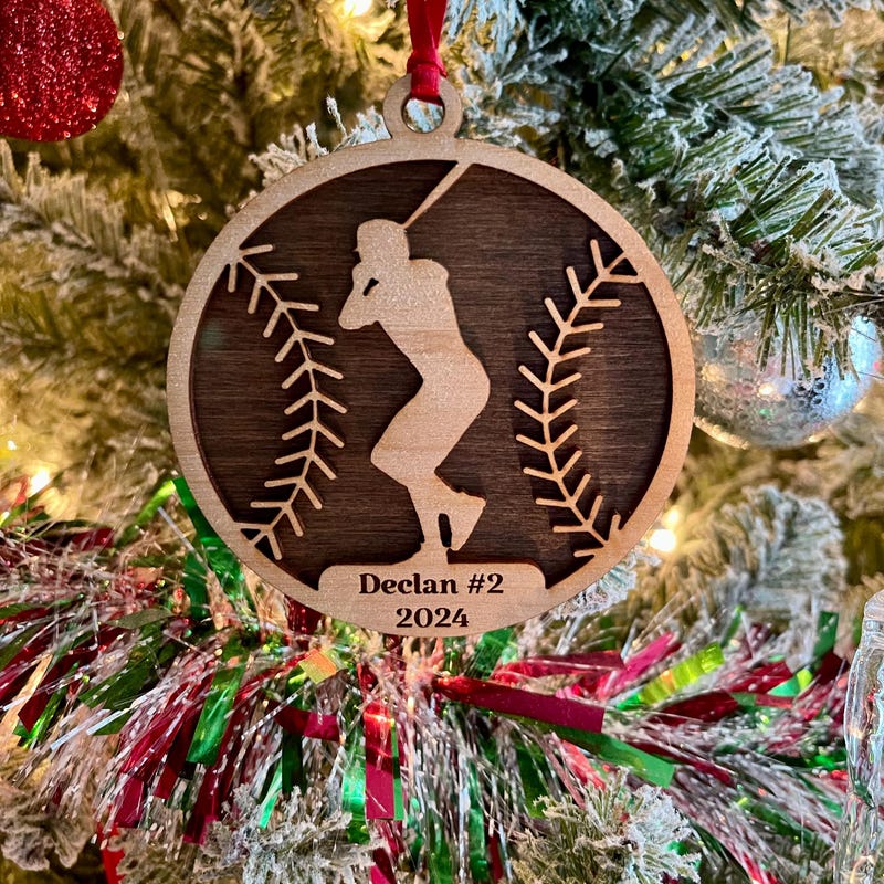 Baseball Christmas Svg - Etsy