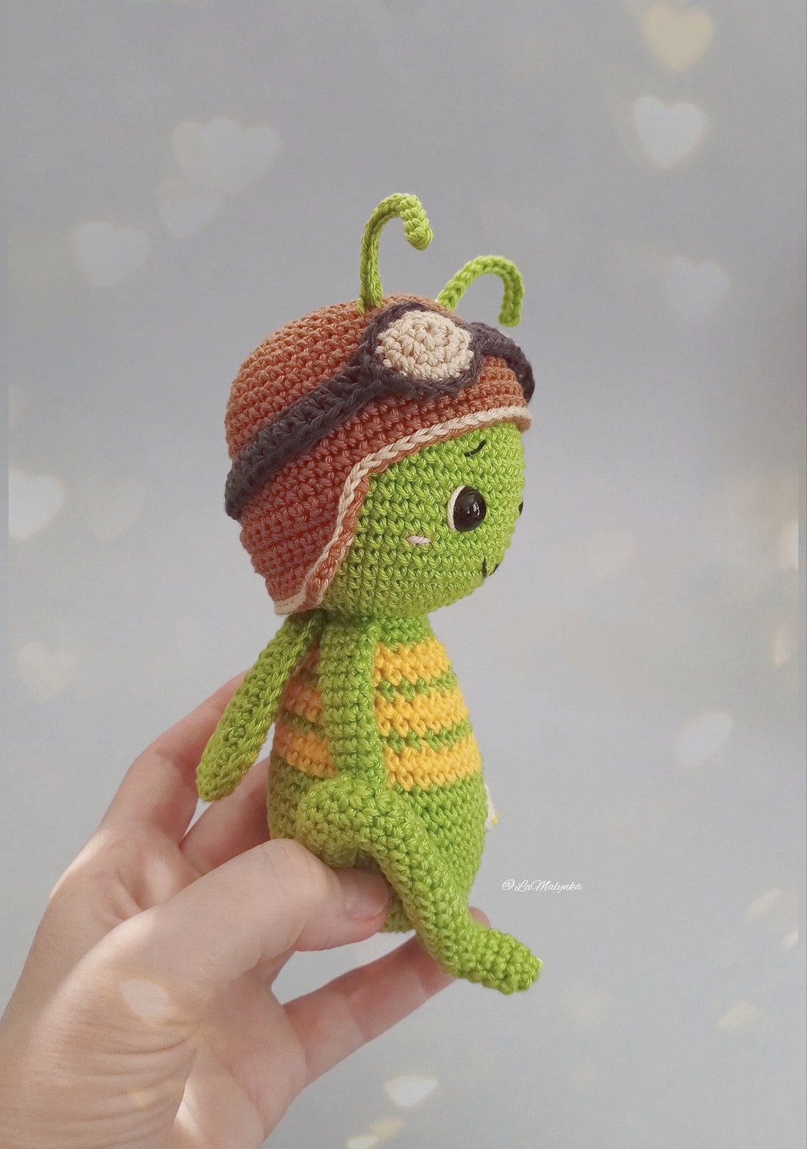 Crochet Pattern Grasshopper Grischa / Crochet Pattern Grasshopper ...