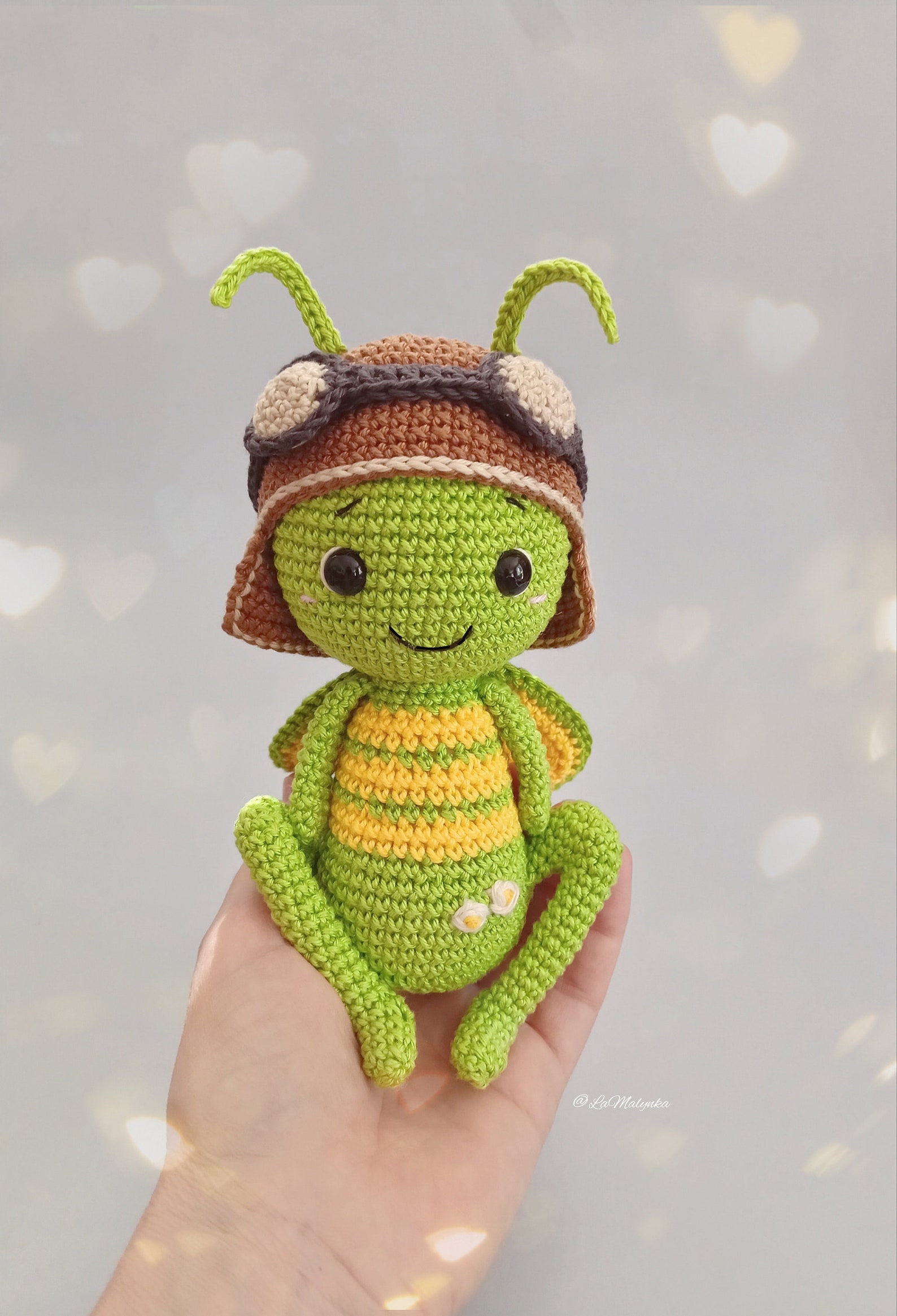 Crochet Pattern Grasshopper Grischa / Crochet Pattern Grasshopper ...