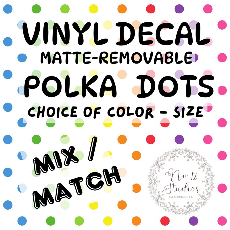 Vinyl Polka Dots - Etsy