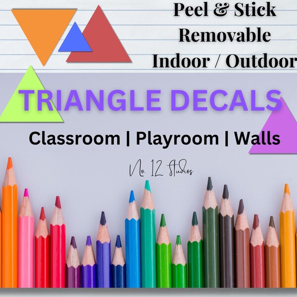 Triangle Wall Decal - Etsy