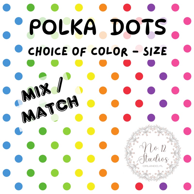 Vinyl Polka Dots - Etsy