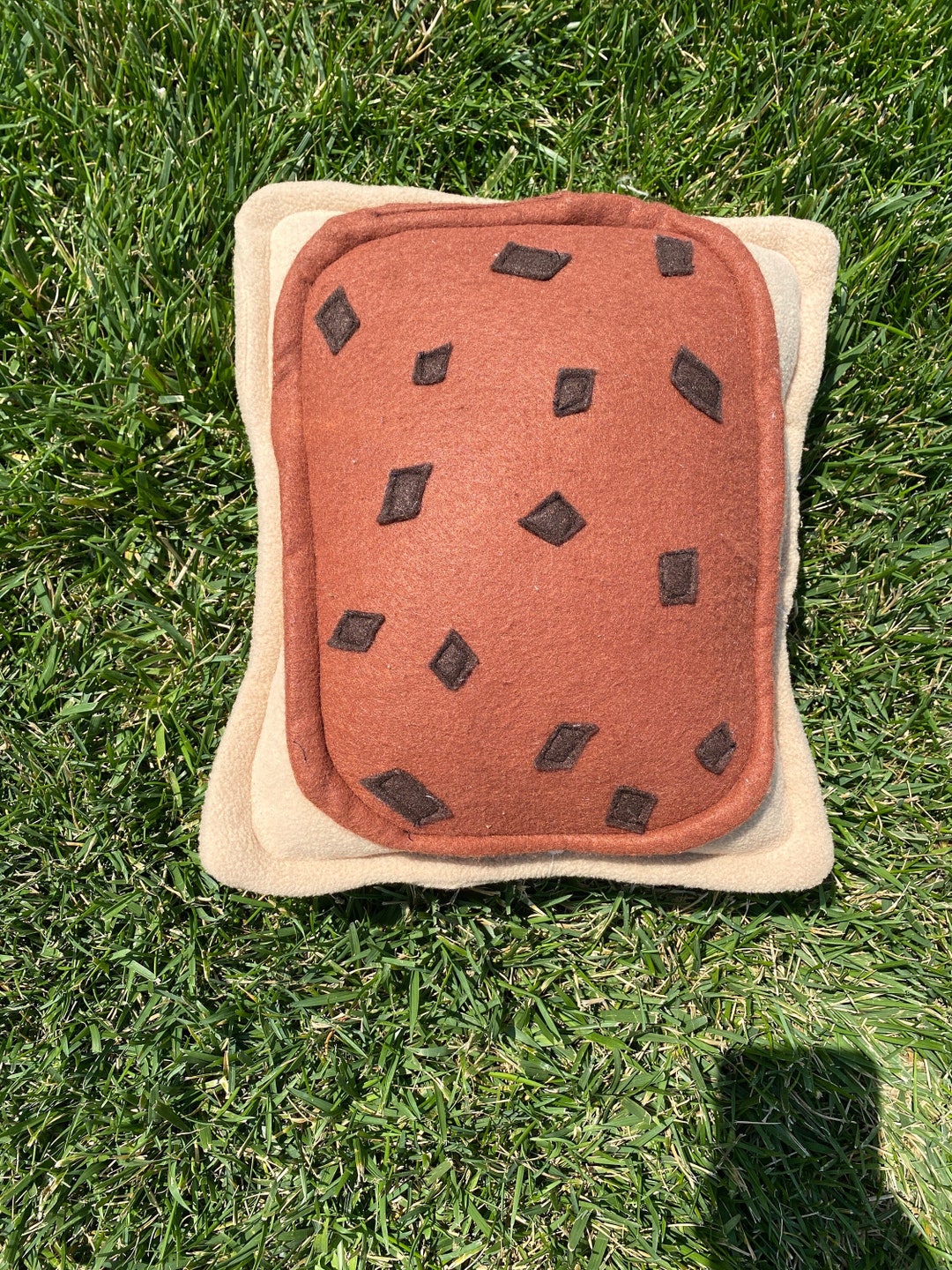 Pop Tart Choclate Plushie Hand Sewn Pastry Kawaii Food Plush Foodie ...