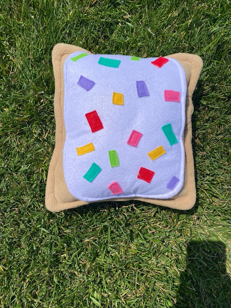 Pop Tart White Plushie Hand Sewn Pastry Kawaii Food Plush - Etsy