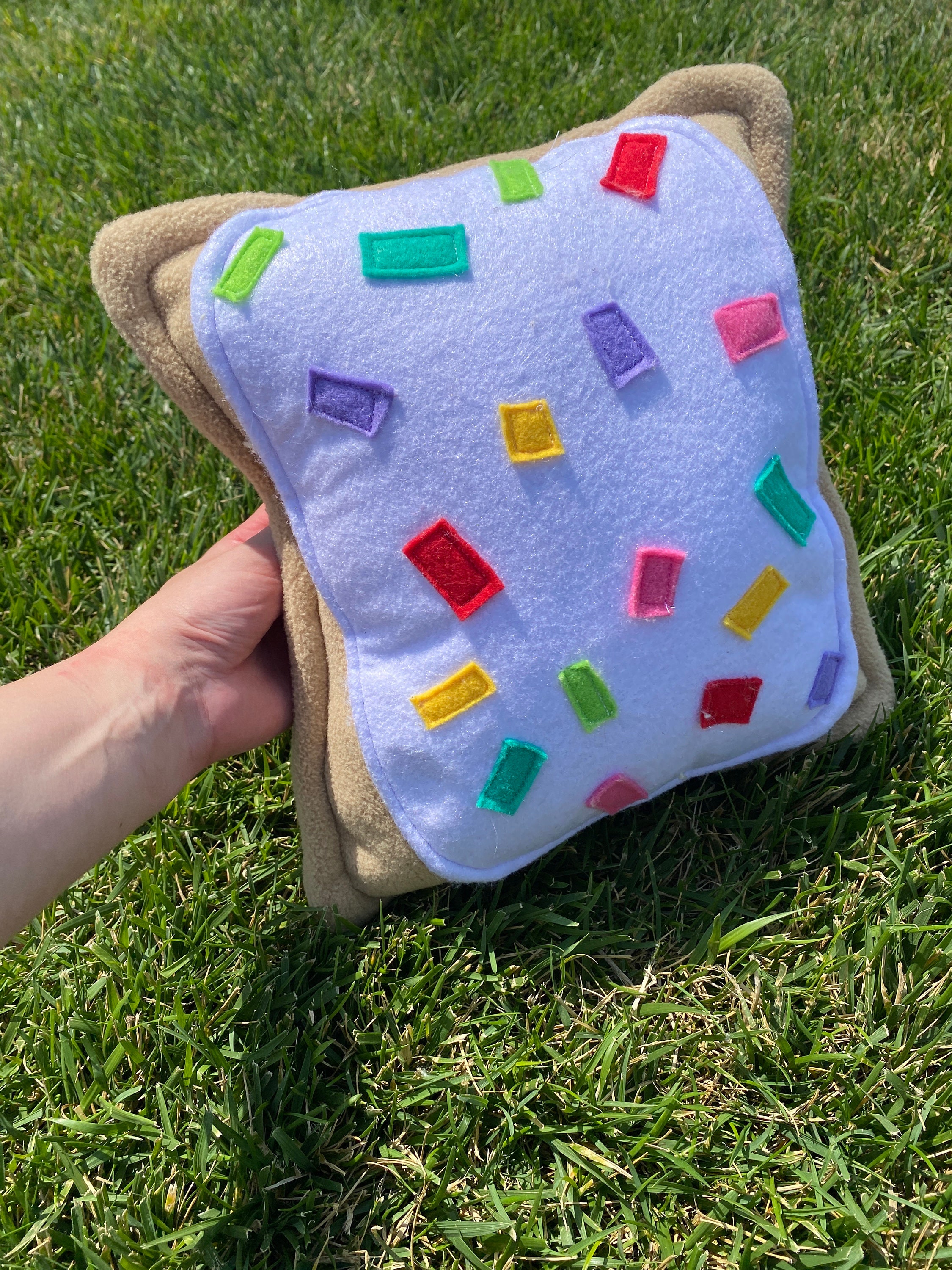 Pop Tart White Plushie Hand Sewn Pastry Kawaii Food Plush - Etsy