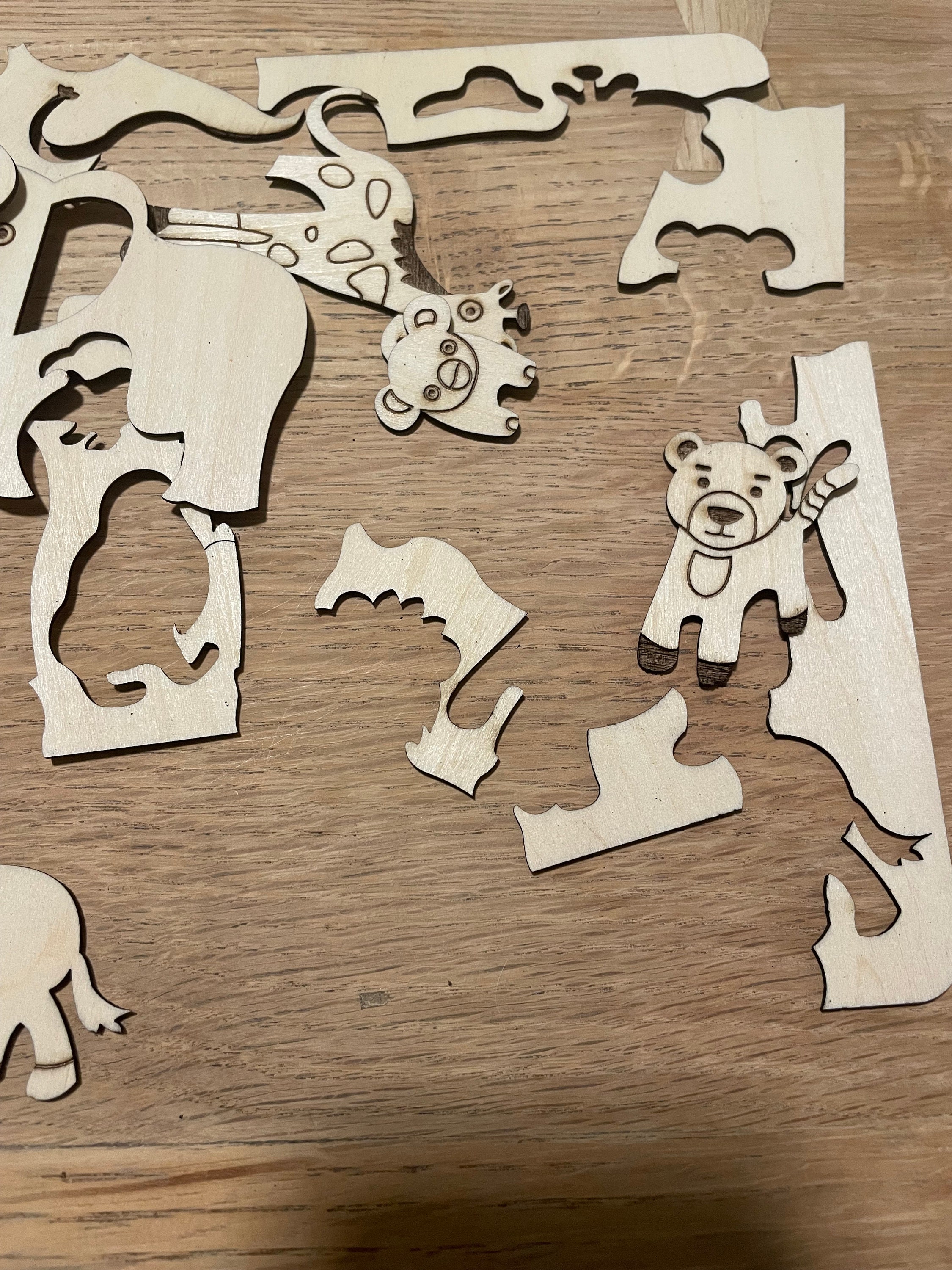 Puzzling Pals Zoo Animals Puzzle for Kids - Etsy