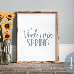 Welcome Spring, Welcome Spring Sign, Spring Decor, Entry Room Decor ...
