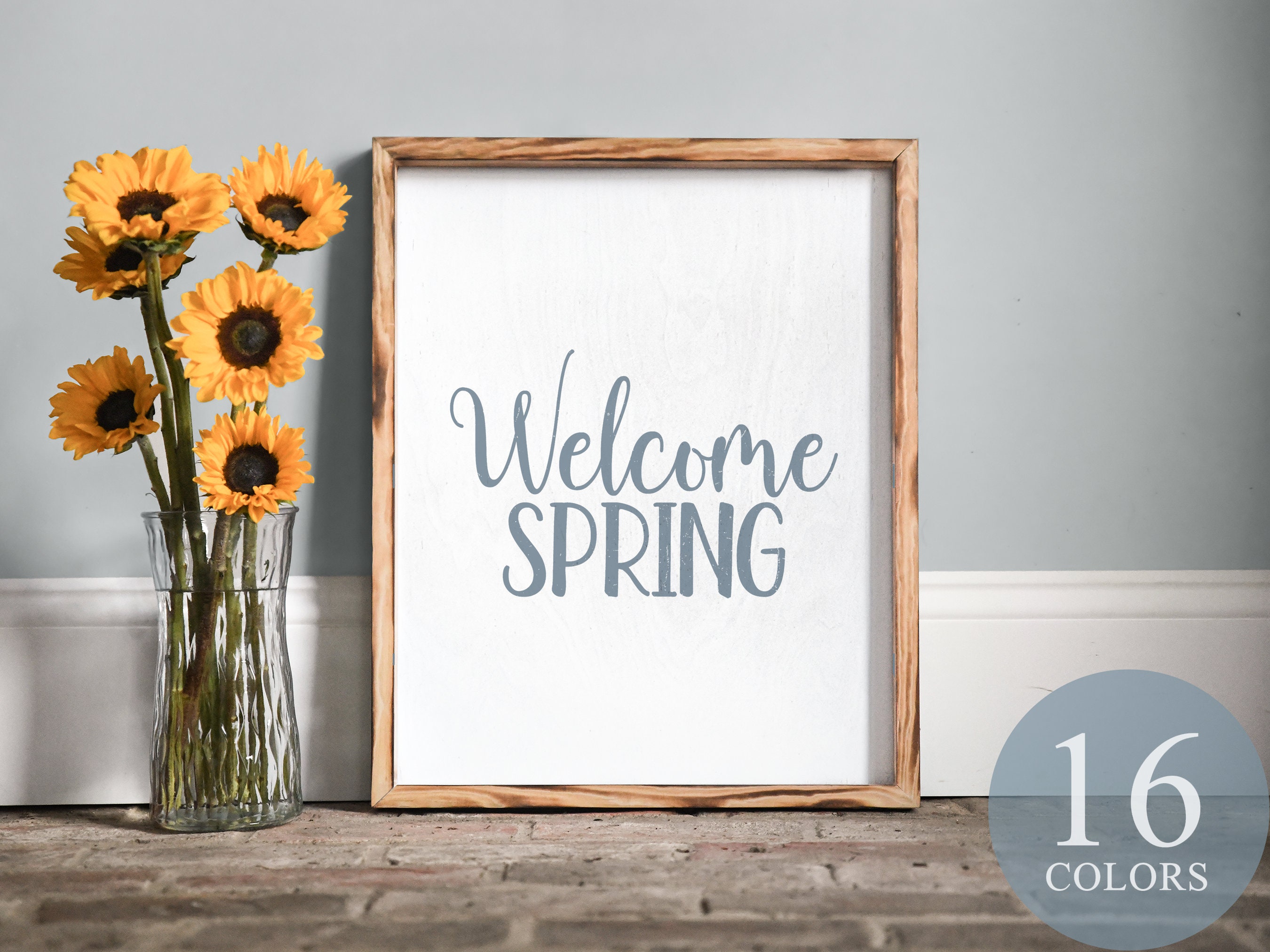 Welcome Spring, Welcome Spring Sign, Spring Decor, Entry Room Decor ...