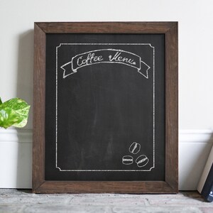 Chalkboard, Menu Board, Chalk Board, Coffee Menu, Coffee Sign, Custom ...