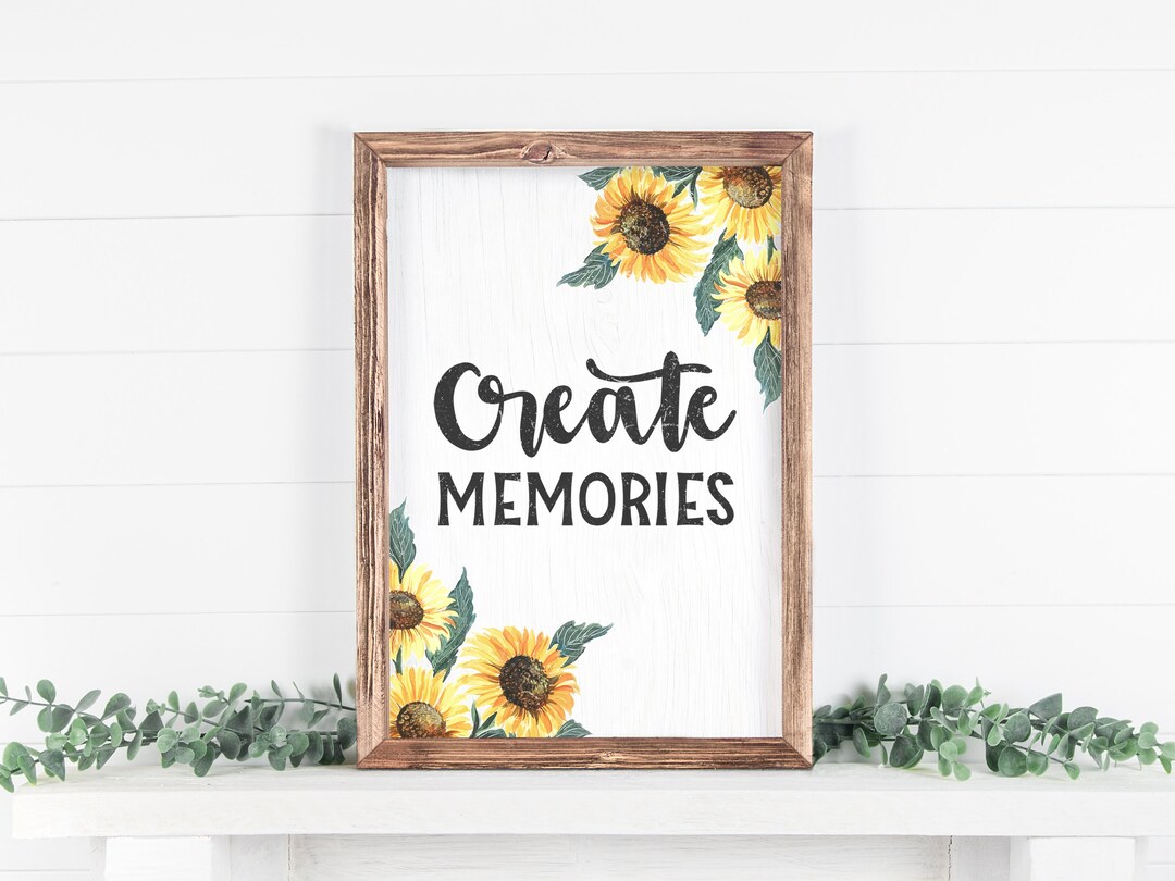 Create Memories, Inspirational Sign, Office Decor, Inspirational Office ...